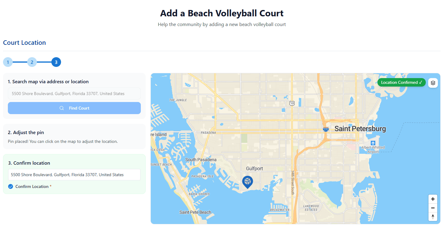 Beach Volleyball Map | Find Beach Volleyball Courts Near You